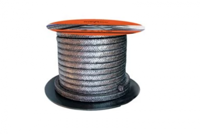 Flexible 400bar Graphite Rope Packing With Inconel Wire Mesh